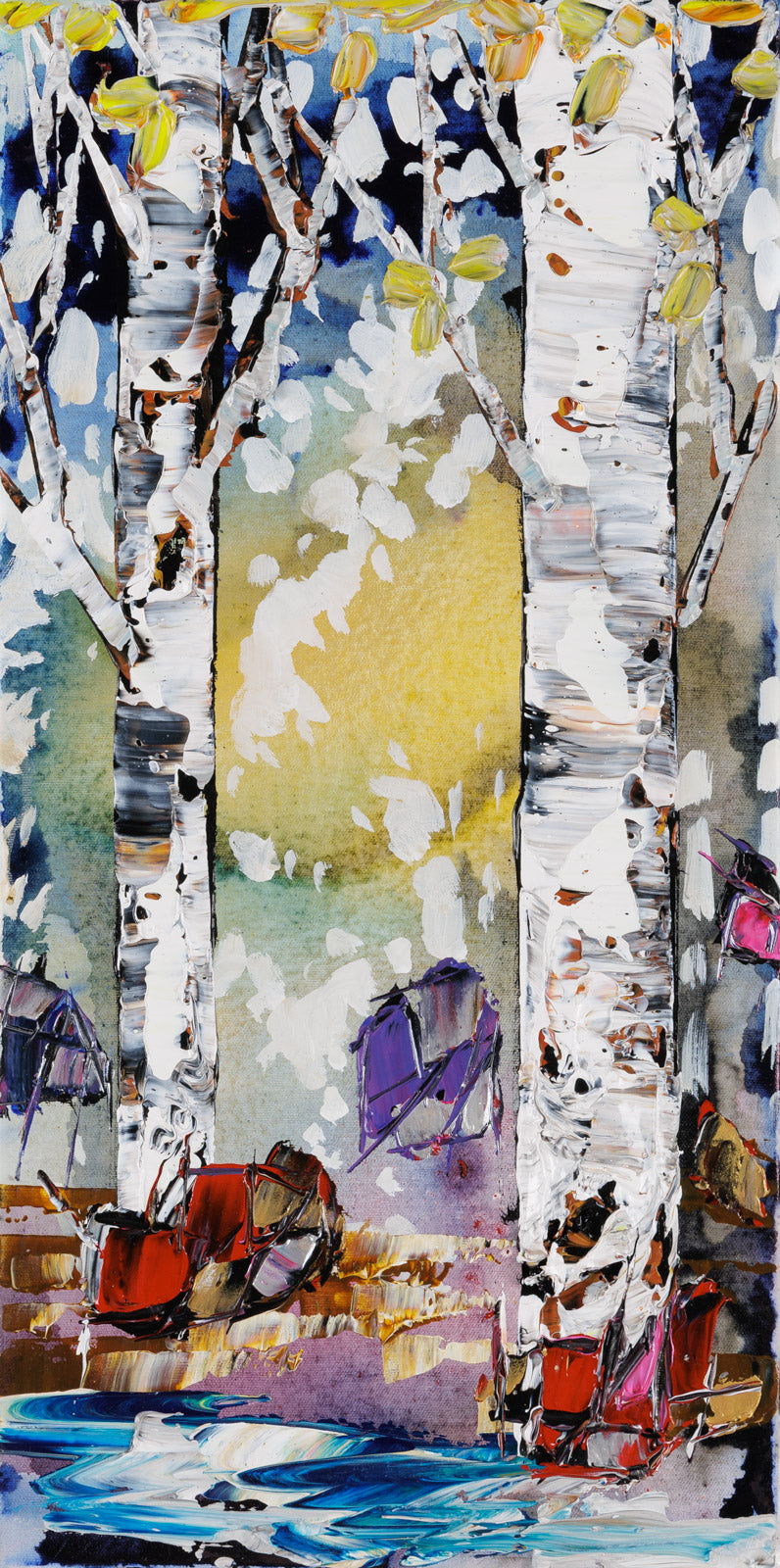 "Spectrum Landscape 191278" by Maya Eventov - Contemporary Acrylic On Can