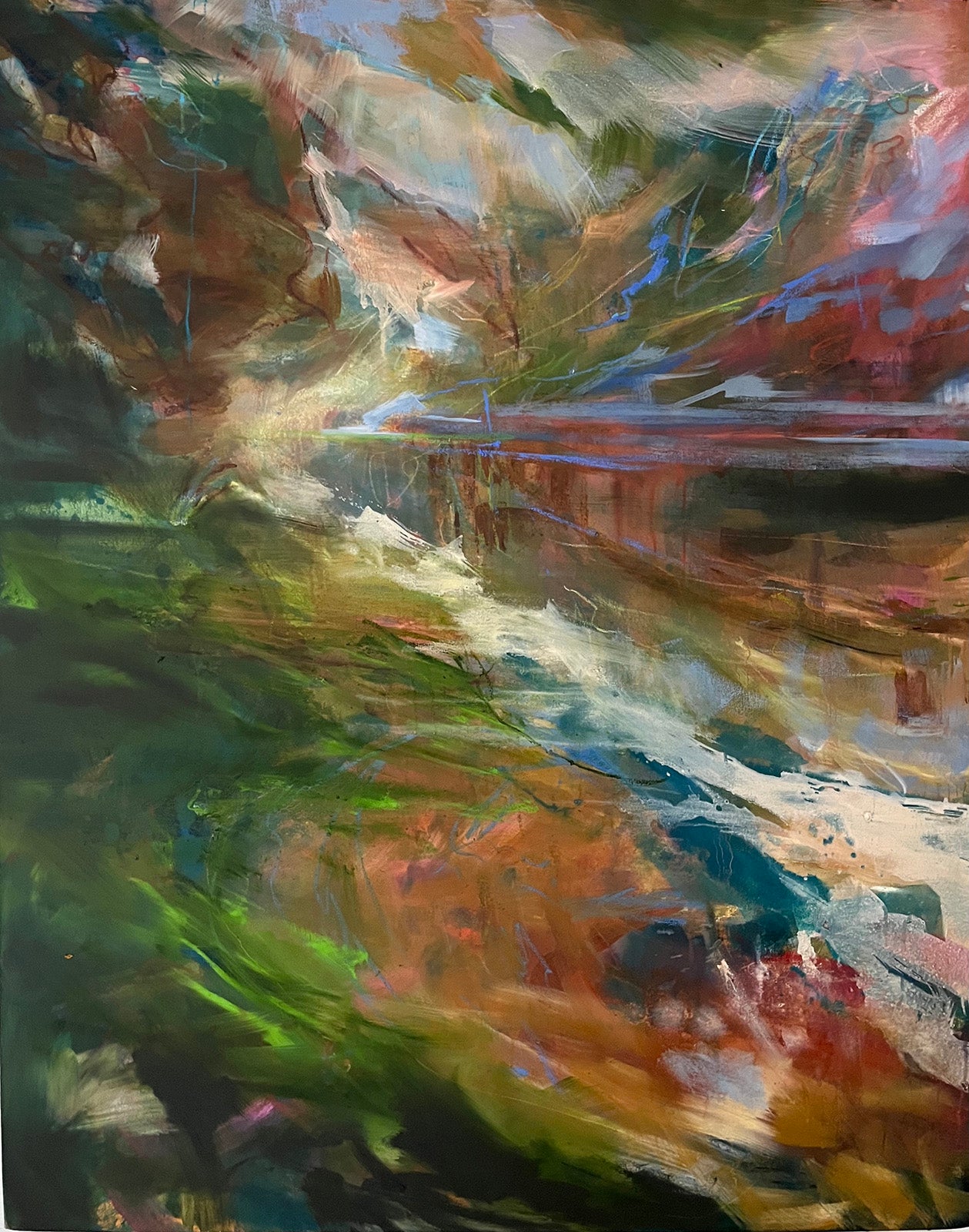 Lake Chandos By Liz Haney - Oil on Canvas.