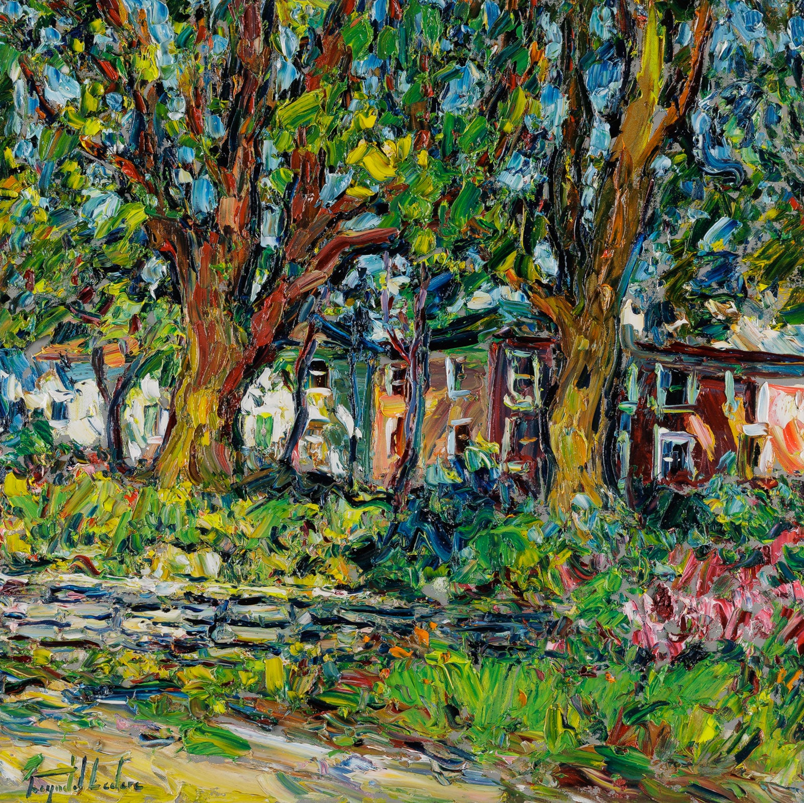 Le Jardin Au Ormes, Parc Jeanne D'Arc Quebec By Raynald Leclerc - Oil ...