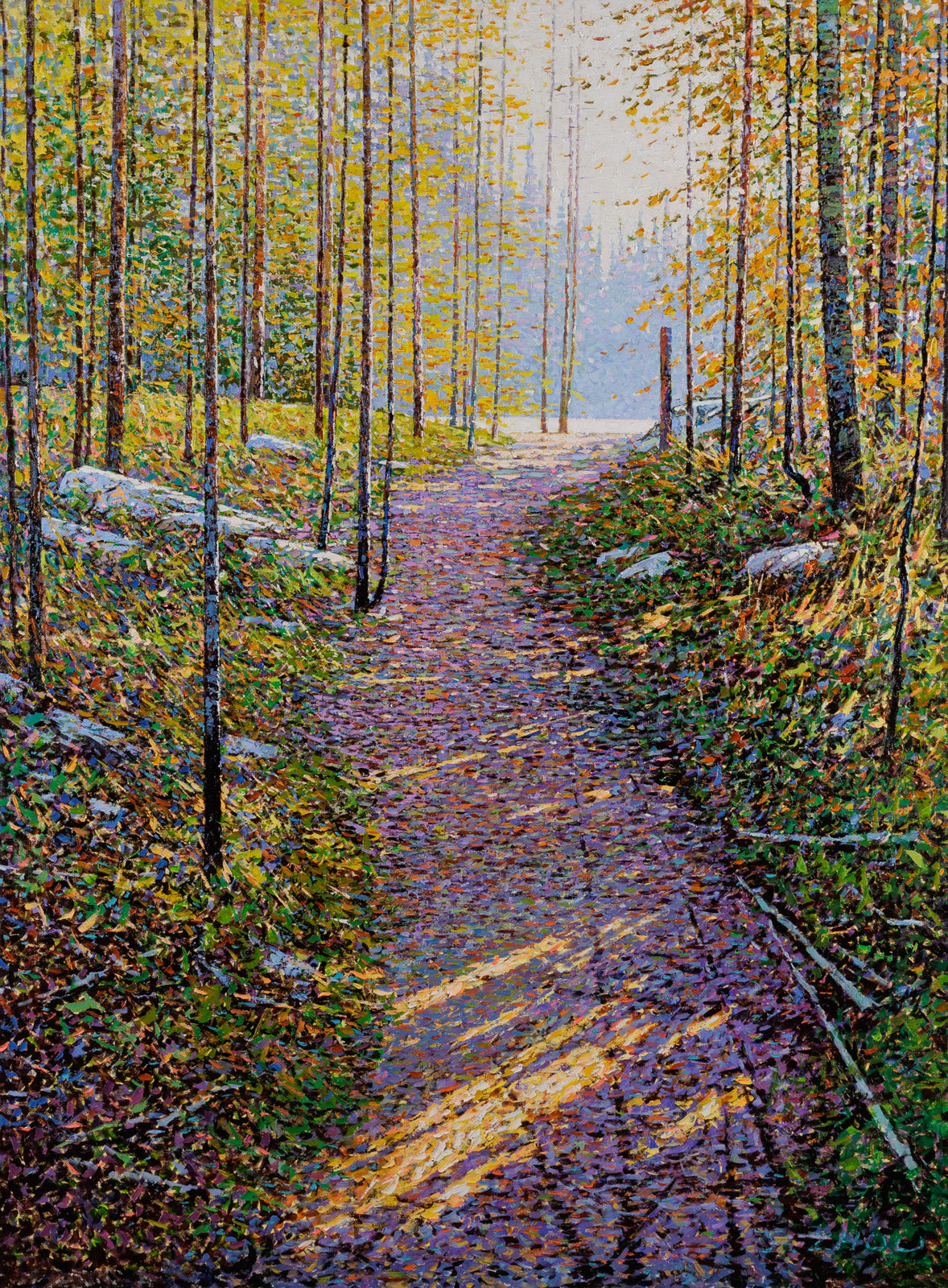 Path By Jack Zhou - Oil on Canvas